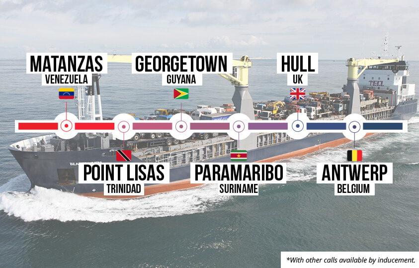 Europe Caribbean Line Cargo Shipping | Baltic & European